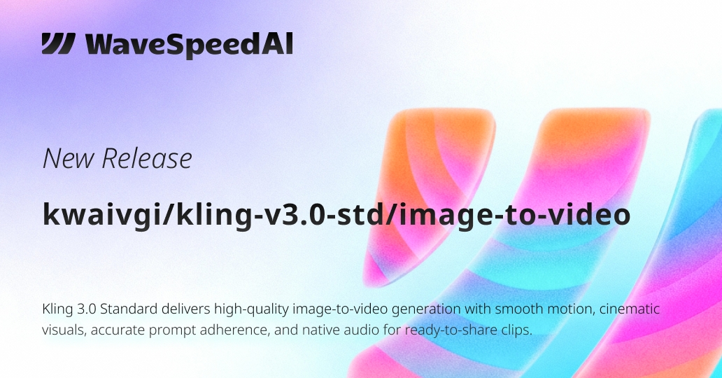 Kling 3.0 Standard | Image-To-Video Generator With Native Audio and ...